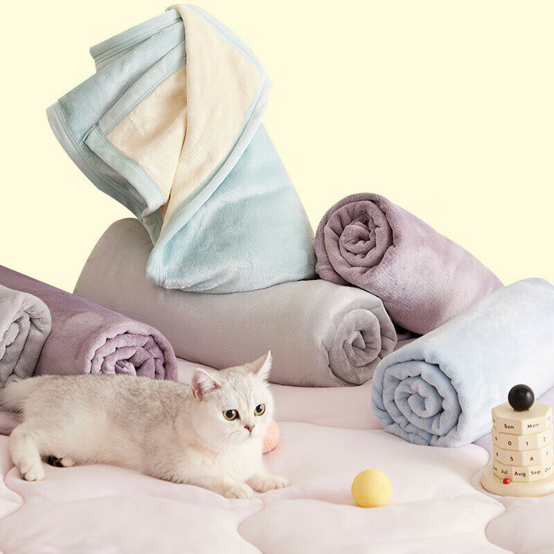 Netease Yanxuan, Blanket Throw, Flannel Blanket Class A, Air Conditioning Blanket, Upgraded Sweet Purple Pink, 150*200cm