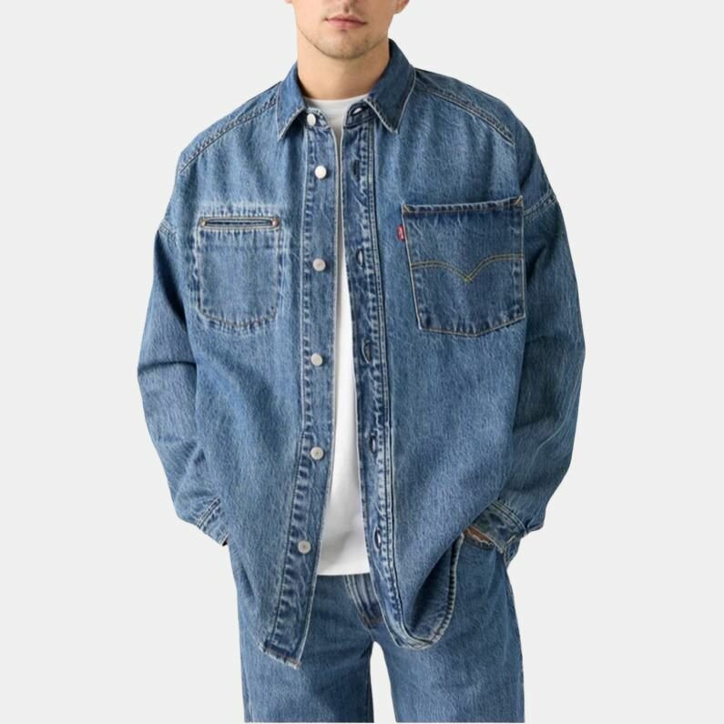 Куртка джинсовая Levi's, размер М, синий — фото 1