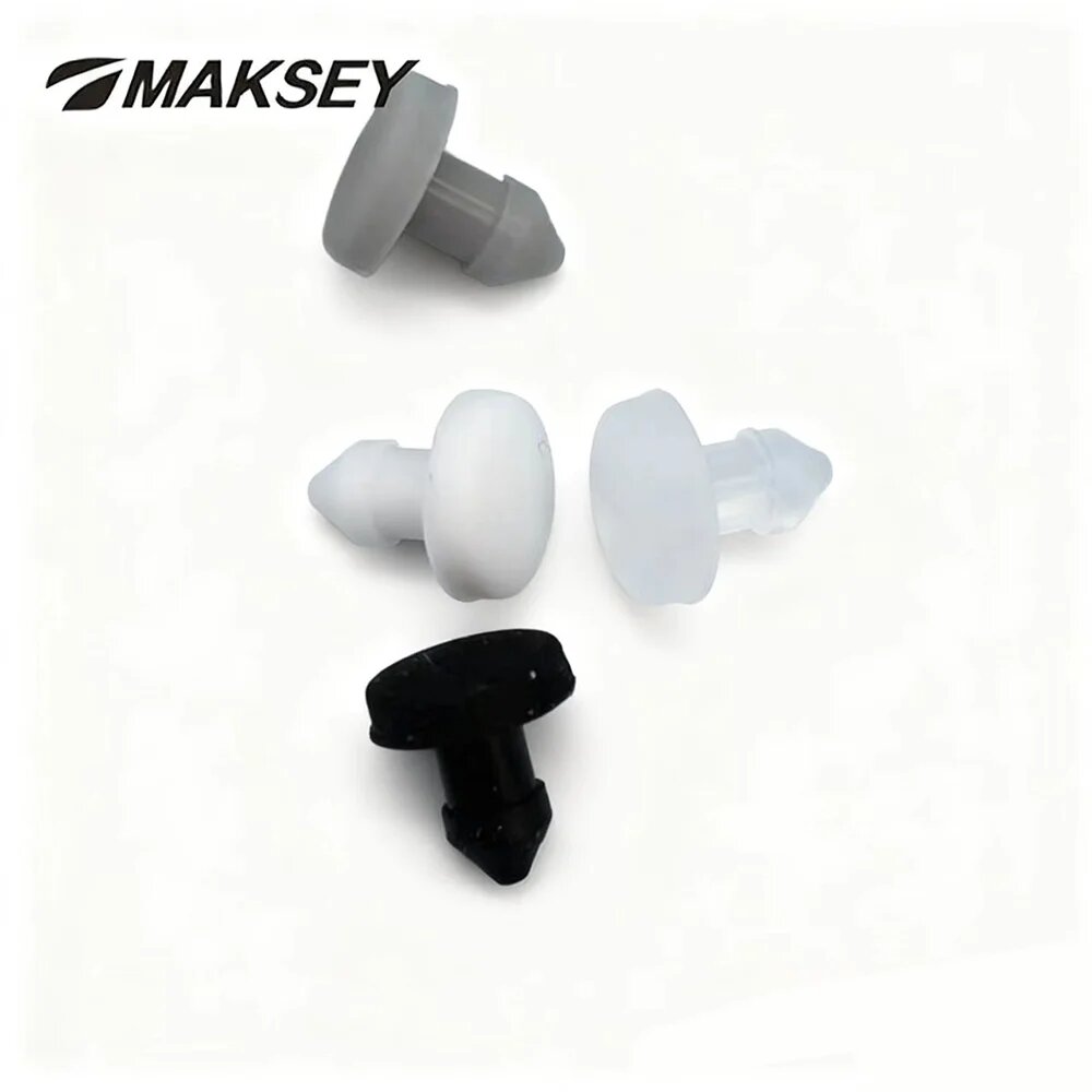 Силиконовые заглушки MAKSEY T-образные, 6.5 мм, серые