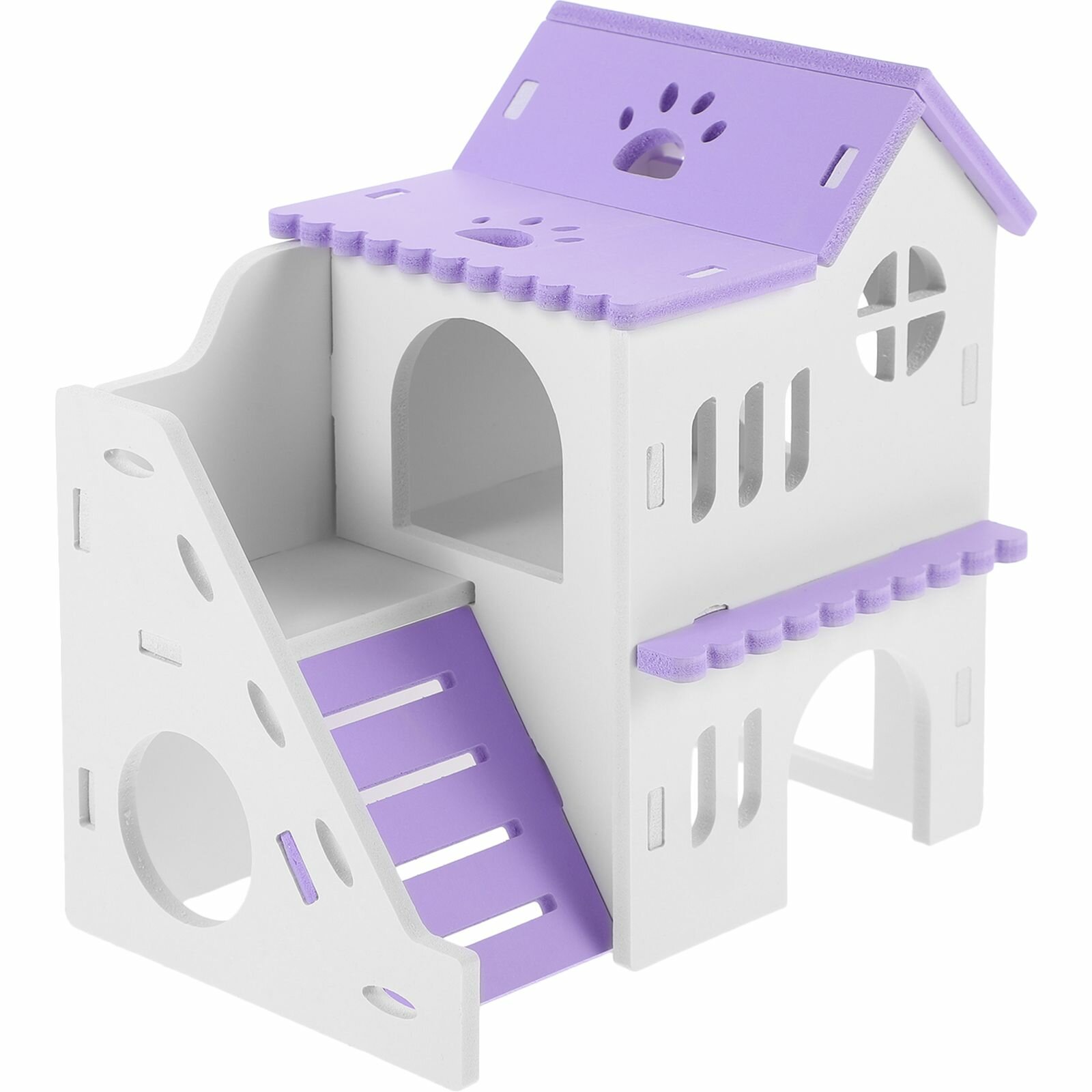 Уютное укрытие для морских свинок из прочного PVC-пластика, домик для отдыха и уединения, 1 штука