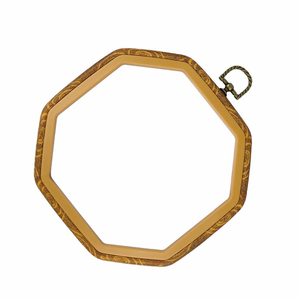 Восьмиугольная вышивка из искусственного дерева стрейч-18х18 см