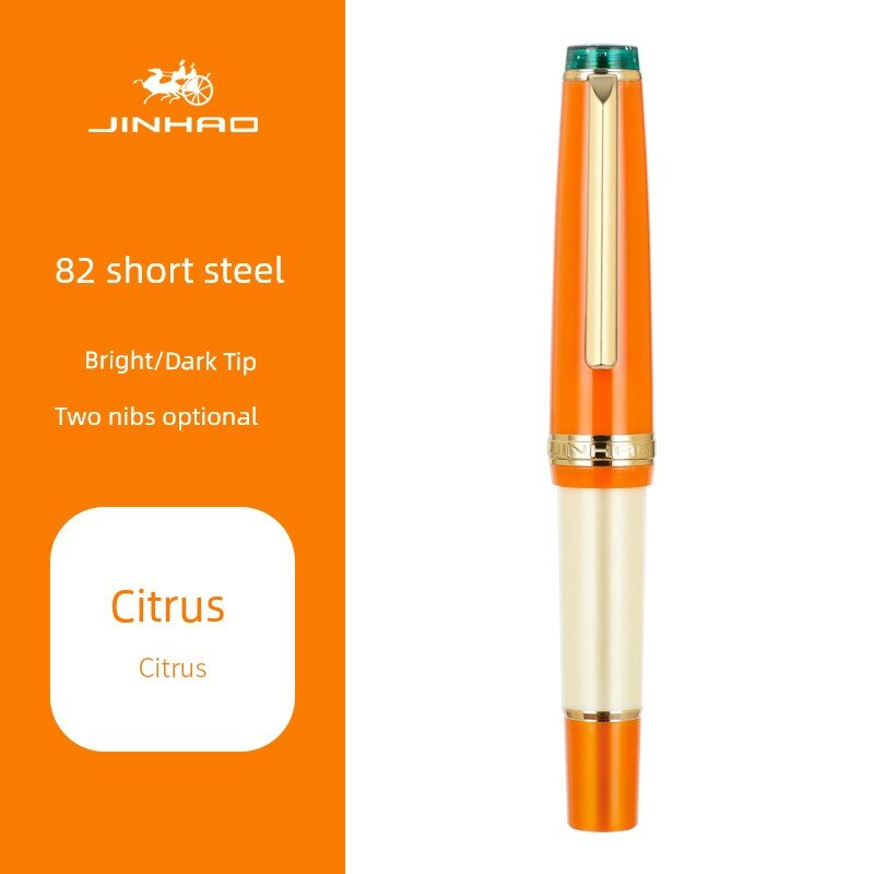 JinHao 82 Mini Перо-ручка Танжерин Ультра-тонкий 0.38мм Официальный Стандарт