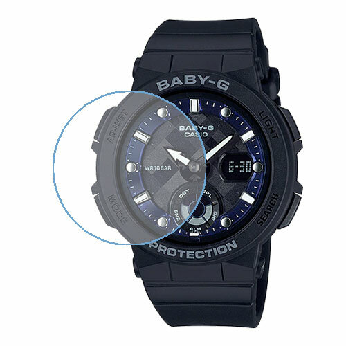 Скрин Мобайл защитный экран для часов Casio BGA-250-1A из нано стекло 9H