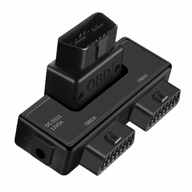 (1шт) OBD2 одноточечный кабель с двумя адаптерами 16-контактный 16-жильный автомобильный и грузовой универсальный ремень obd new energy DC552 LLJJ