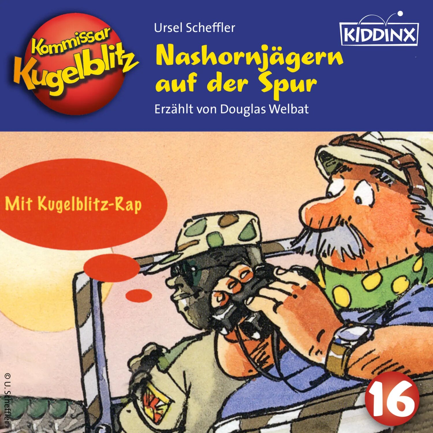 Nashornjägern auf der Spur - Kommissar Kugelblitz, Folge 16 (Ungekürzt) [Аудиокнига]