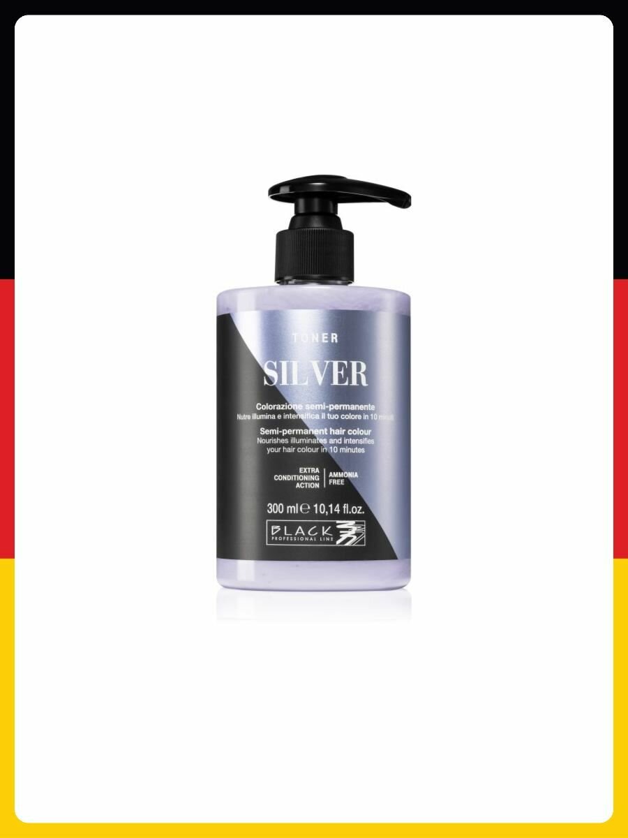 Средство тонирующее Black Professional Line Toner for natural shades Silver, 300 мл