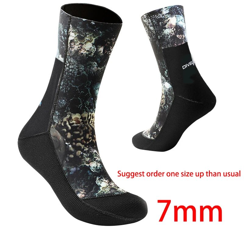 Неопреновые носки DiveStar Camo 7mm XXXL