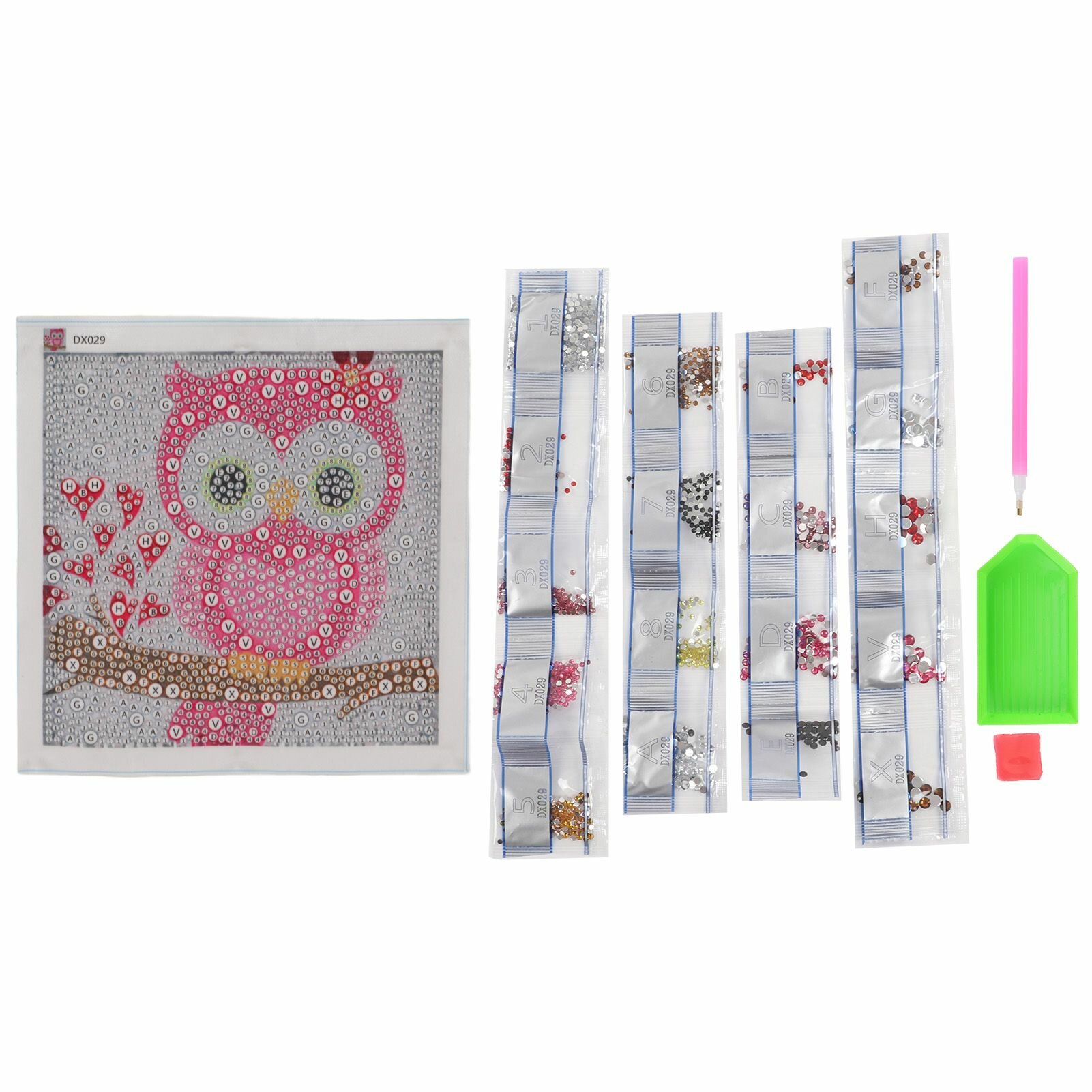 5D Алмазные картины Сова Узор Трехмерная ручная работа DIY Rhinestone Painting для начинающих