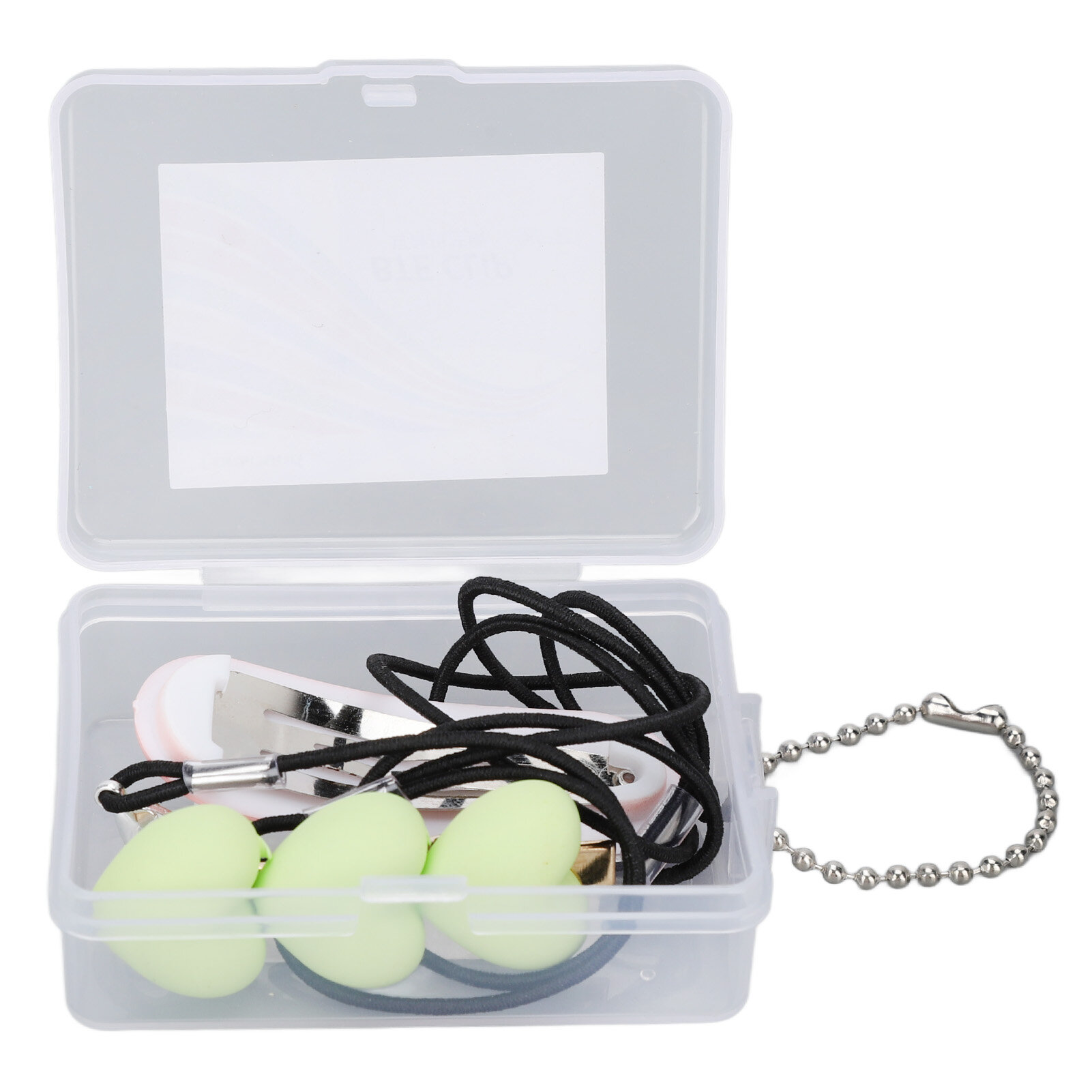 Hearing Aid Clip Holder Light Green Heart Shaped BTE Lanyard for Seniors Children