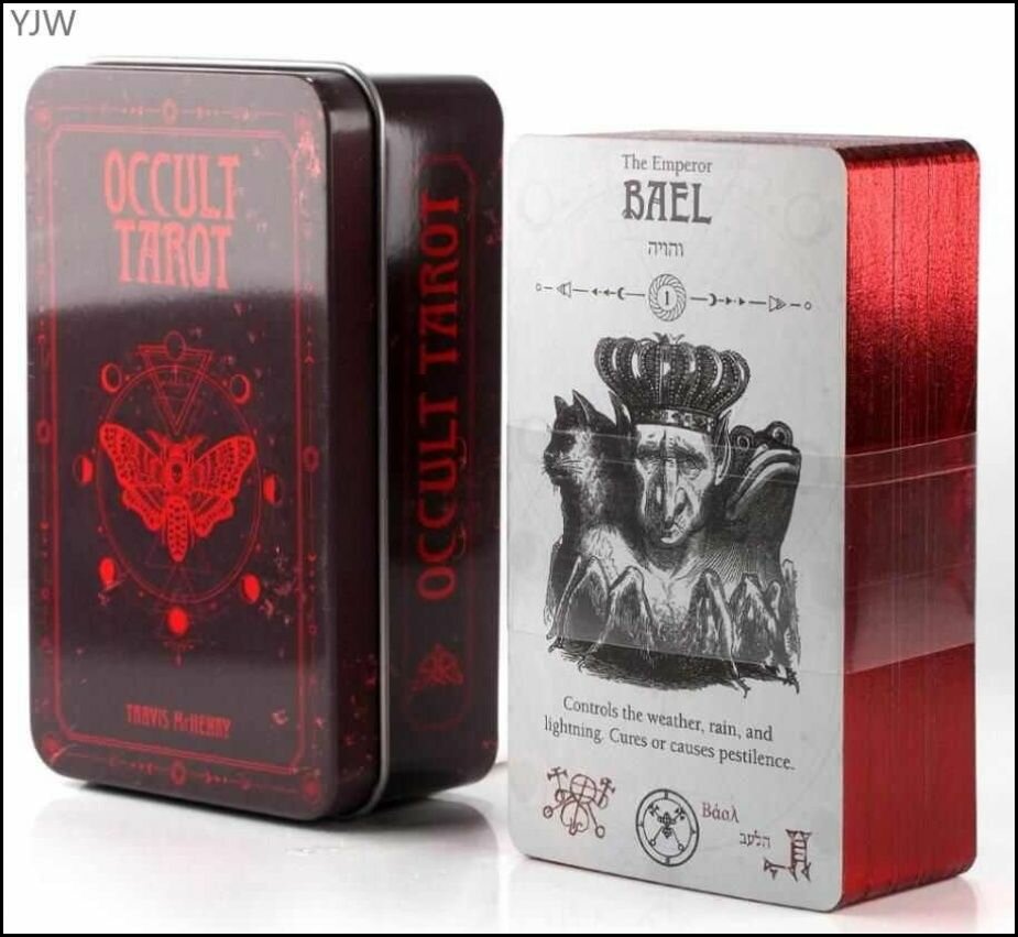 Карты Таро Оккультное в жестяной коробке / Occult Tarot 10.3*6см.