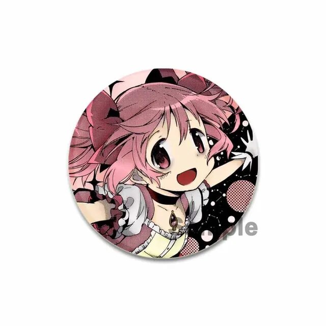 32/44/58 мм ручной работы, броши Puella Magi Madoka Magica, искусственная кожа, сделай сам, украшение для сумки, одежды, булавки, ювелирные изделия, подарки