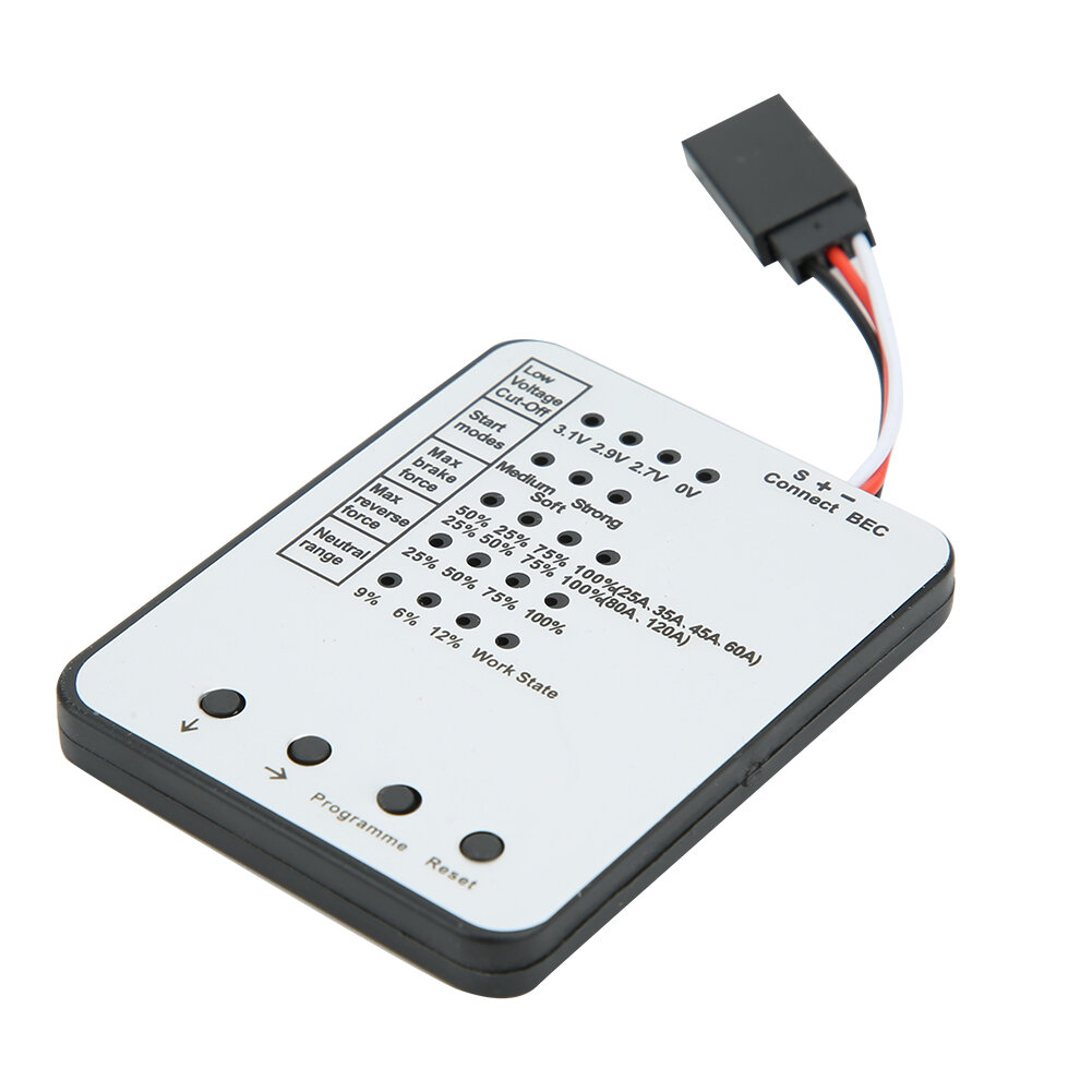 SURPASS HOBBY A1 Version LED Program Card 61 x 48 6mm RC Car AccessoriesBlack White