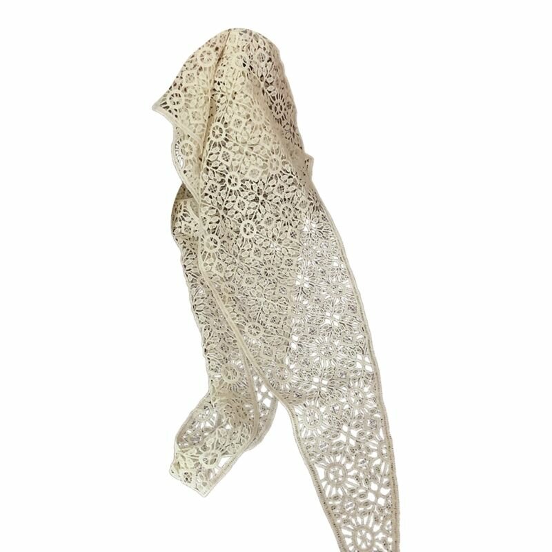 Хлопчатобумажный треугольный тюрбан-белый