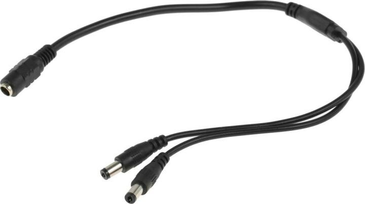 W-SP1-2H Разветвитель Falcon Eye DC (m)/2xDC (m) 0.4м черный