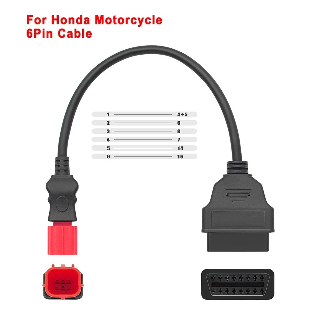 Кабель OBD 6pin для Honda мотоцикла