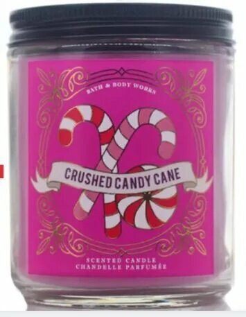 Bath and Body Works Свеча ароматическая "Как прохладные мятные леденцы", 9 см х 7 см, 1 шт
