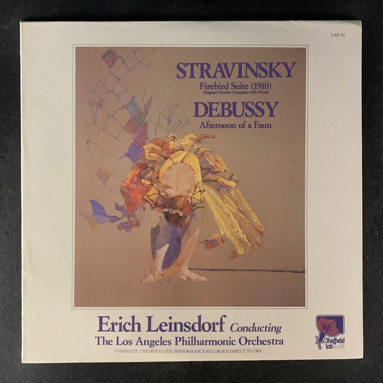 Stravinsky / Debussy - Erich Leinsdorf, Los Angeles Philharmonic Orchestra - Firebird Suite, Original Version Complete With Finale / Afternoon Of A Faun (б/у виниловая пластинка, LP)