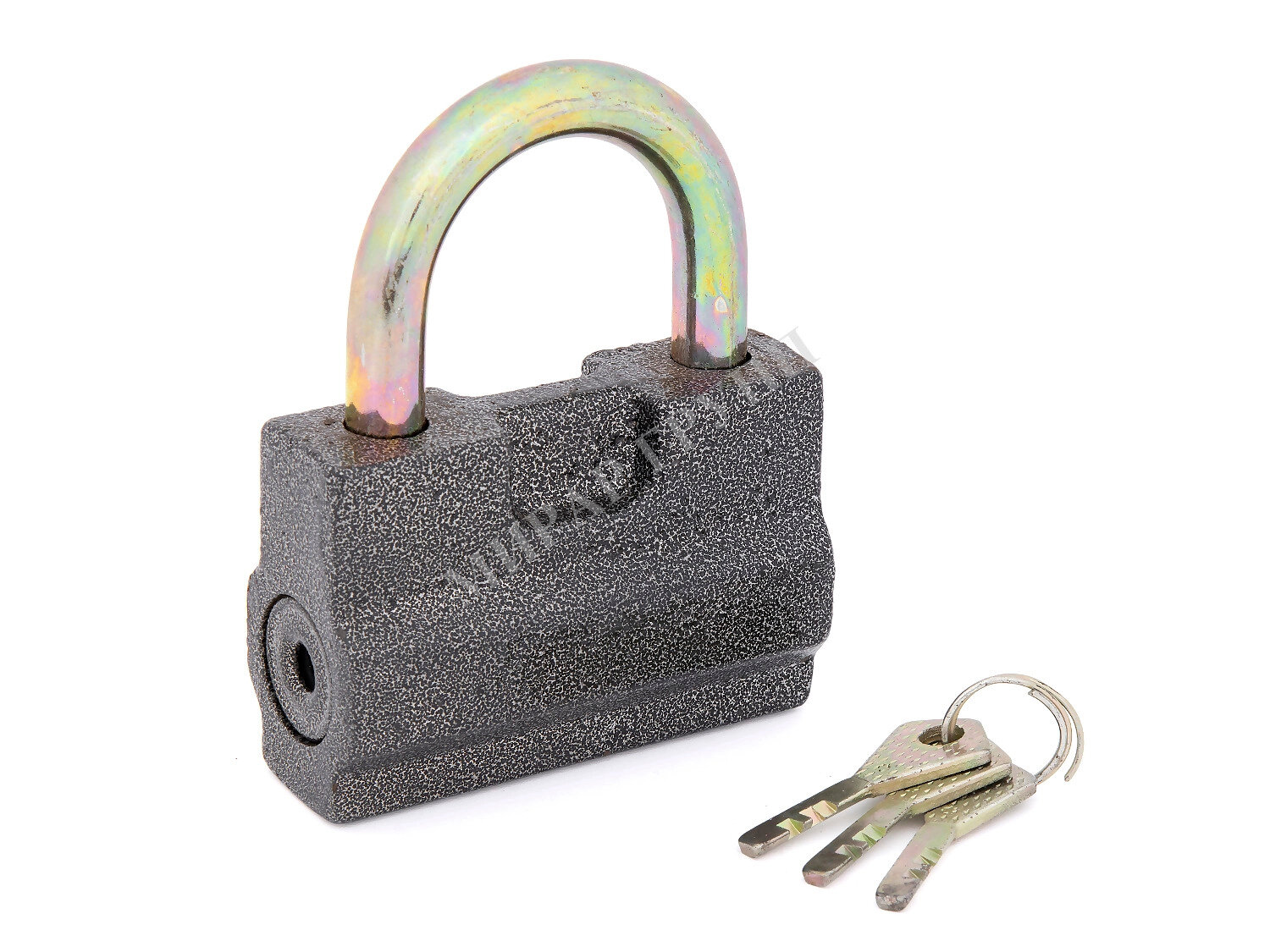 Замок навесной Фабрика замков 802F-90 серый