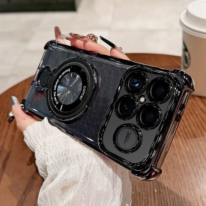 Чехол для Xiaomi POCO F8 Ultra Pro Stand Black