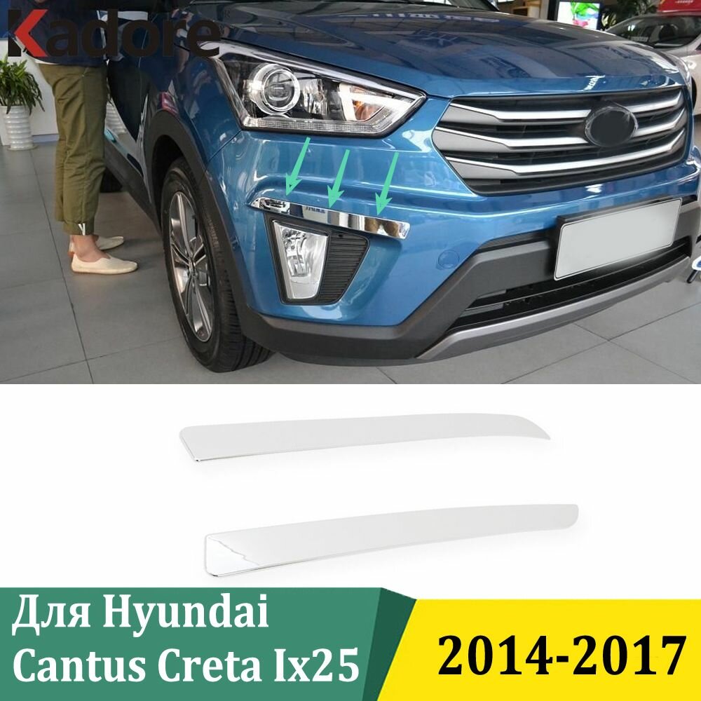 Для Hyundai Cantus Creta Ix25 2014-2017 Накладка Противотуманной Фары На Передний Бампер