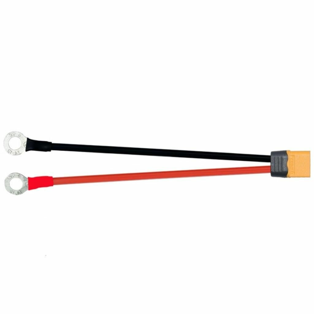 Крепление кабеля XT60 с кольцами 12AWG, Мужской портвейн