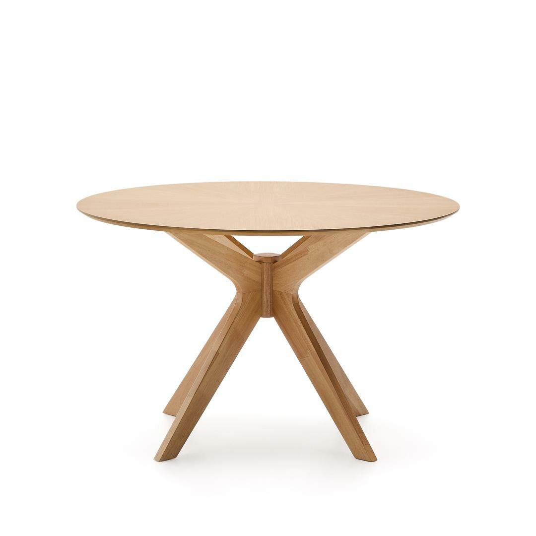 Стол La Forma (ех Julia Grup) Круглый стол Naanim из дубового шпона Ø 120 см арт. 252475