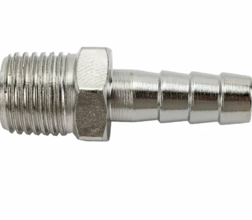 Штуцер переходник елочка 8 мм - наружная резьба 1/4" (pegas pneumatic)