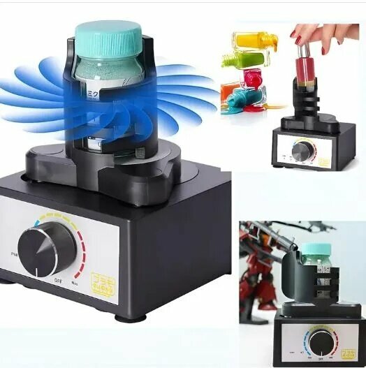 Мини-вихревой смеситель Трехступенчатое быстрое смешивание Подходит для 10-100 мл краски, лака для ногтей, смесителя пигментов