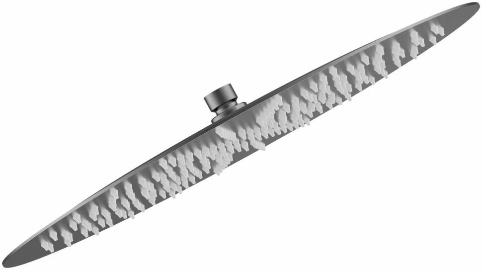 Верхний душ AQUAme AQM8606GM 400 мм, оружейная сталь