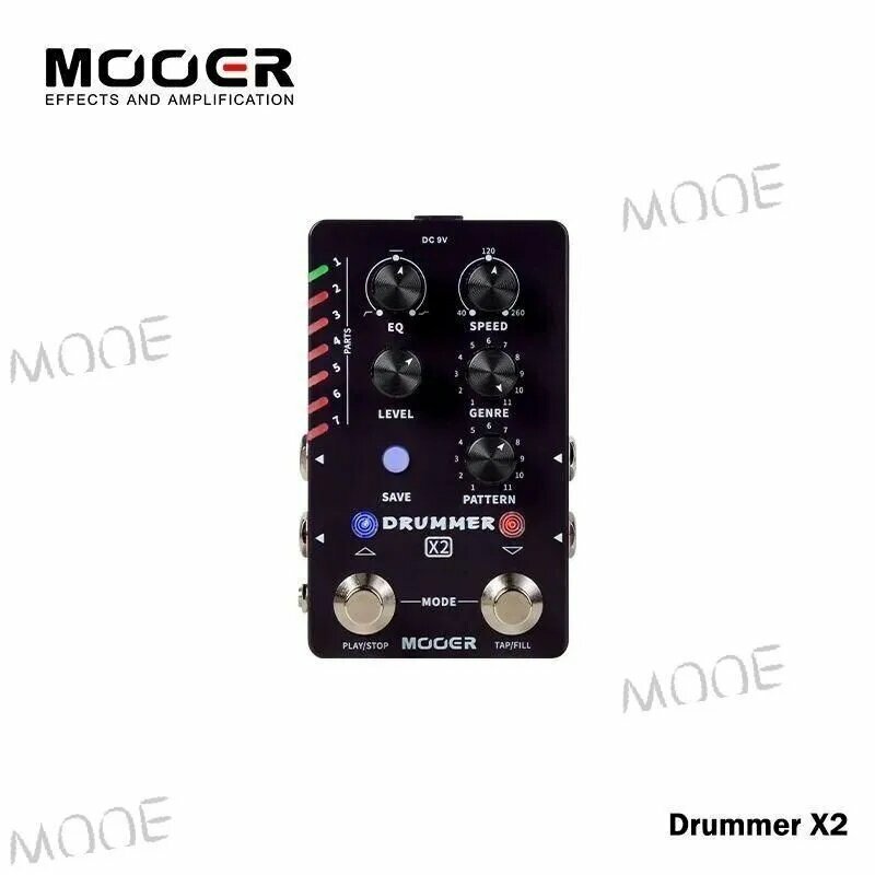 Педаль эффектов Mooer Drummer X2 Dual Footswitch Drum Machine