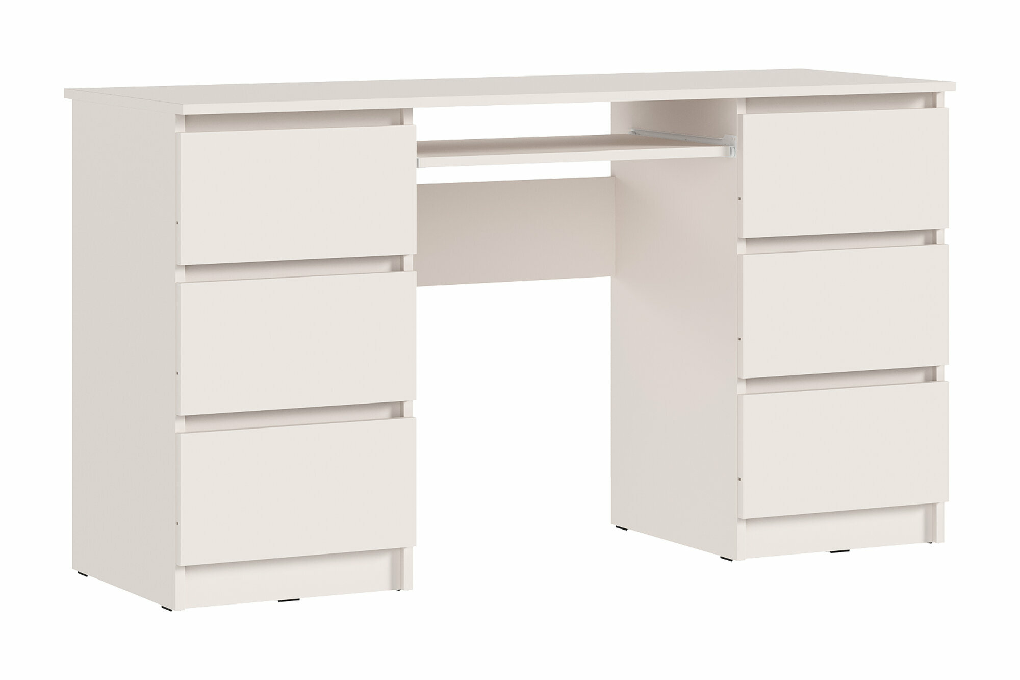 Стол письменный Нонтон Челси, 138x49x76 см, 6 ящиков, кашемир