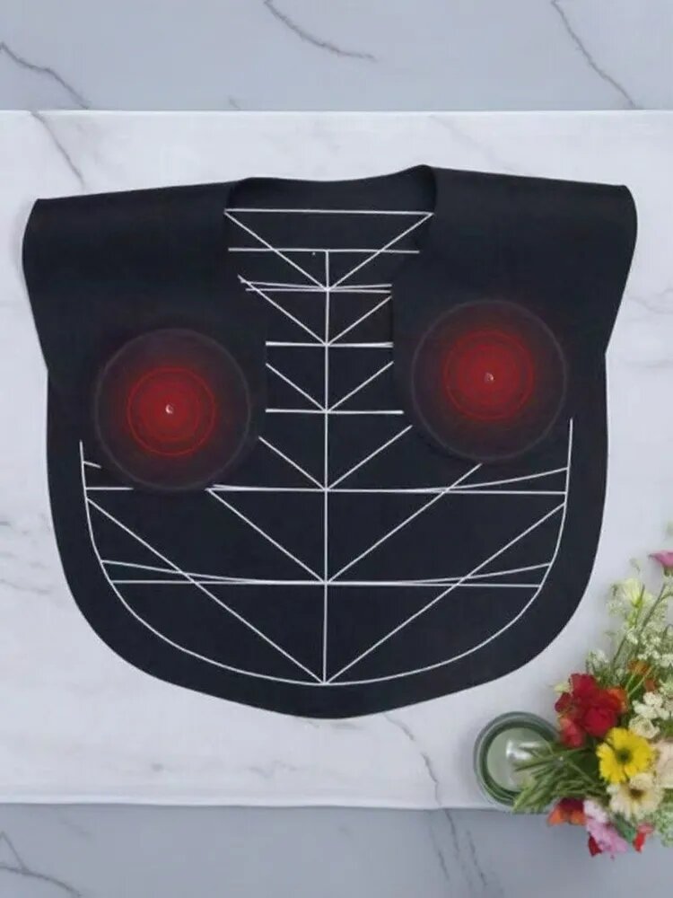 Воротник утяжелитель для пеньюара, каучуковая пелерина с линейкой, милькоуп парикмахерский