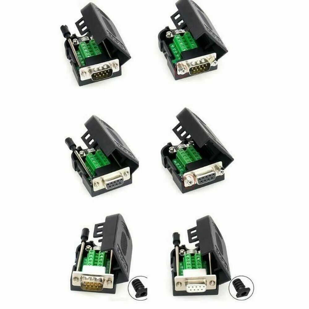 9-контактный разъем DB-9 D-SUB Последовательного адаптера для Разделительной платы с корпусом из ПВХ, пригодного для вторичной переработки