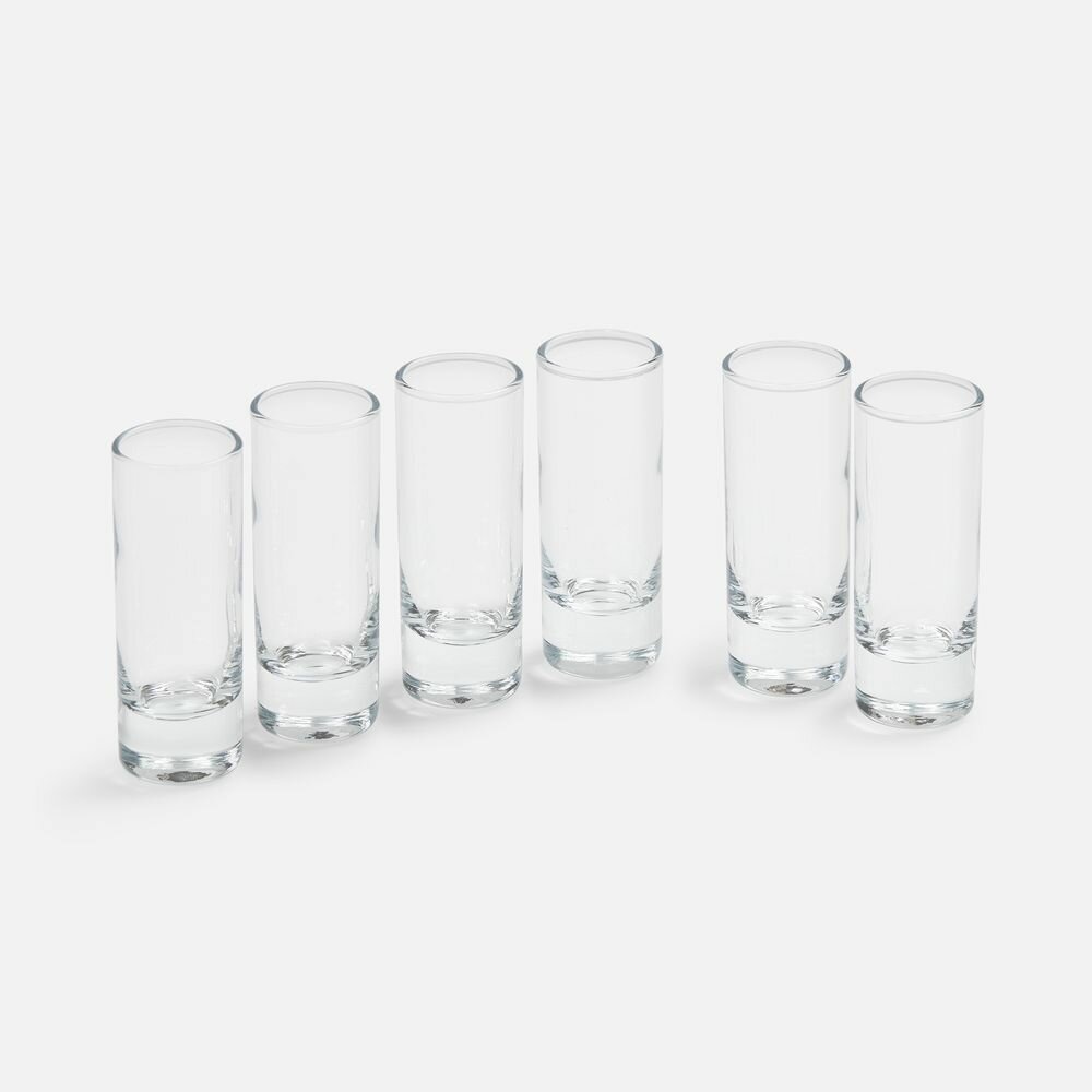 Подарочный набор из 6 стопок Сиде , стопка: высота 10 см, диаметр 3,7 см; коробка:25,3х21,2х11,4 см; внутренние размеры: 24,4х21х11,3 см