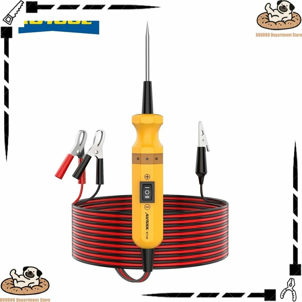 AUTOOL BT160 Автомобильный тестер цепи Power Probe Автомобильный диагностический инструмент 12V 24V 4м Кабель