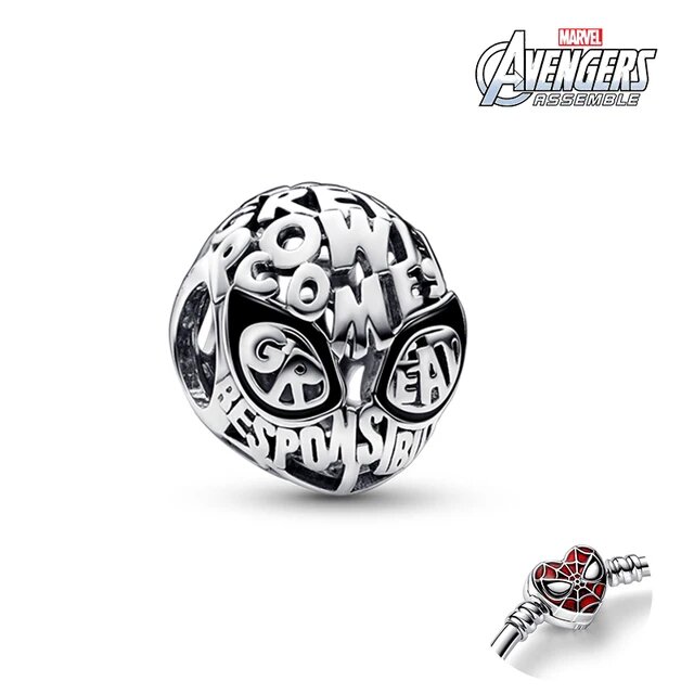 Новинка из серии Marvel: подвижный кулон Демогоргона, подходящий для браслета с подвеской Железного Человека и Человека-паука, женский, из серебра 925 пробы, ювелирное украшение, подарок.