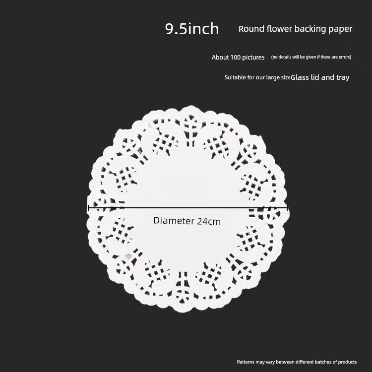100 листов 24,5 см круглой выпечной бумаги, антипригарная и противожировая, идеальна для пиццы и выпечки тортов