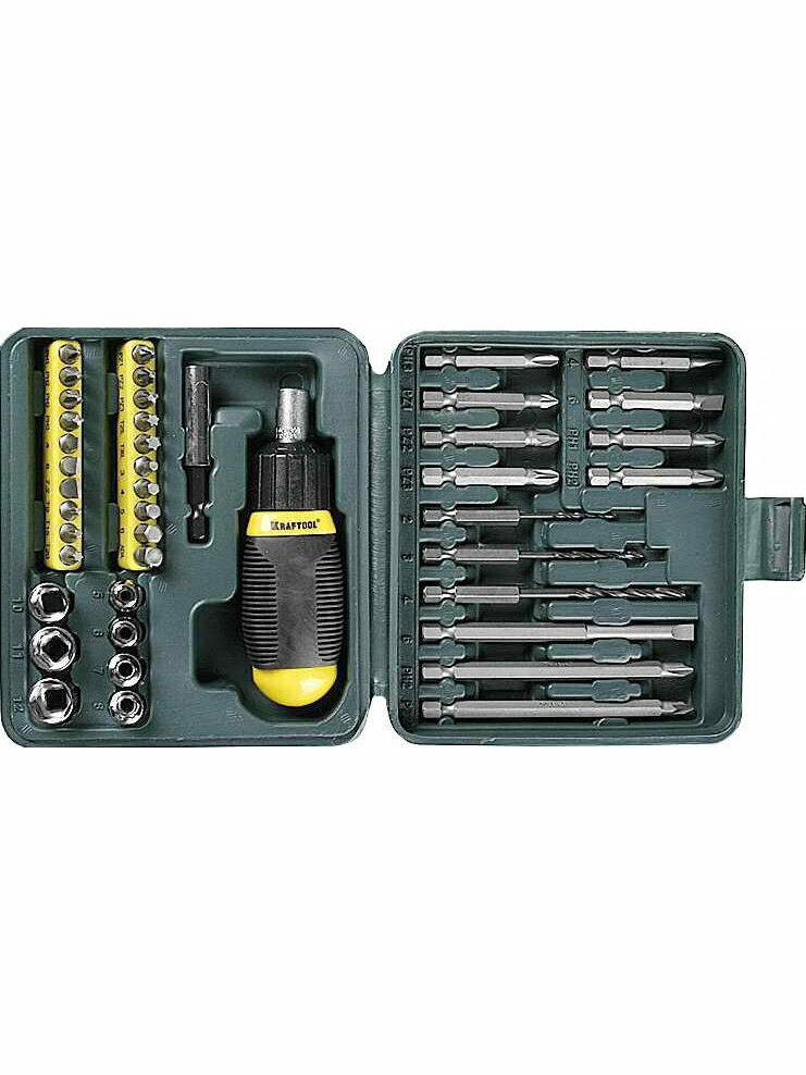 Отвертка Kraftool 25556-H43 в компл:43 предмета жесткий кейс