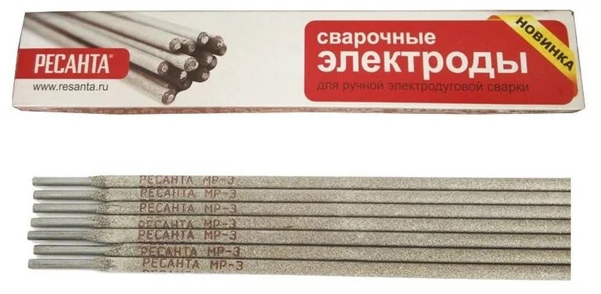 Электроды Ресанта МР-3, рутиловое покрытие, для углеродистой стали, 3мм, 1000г