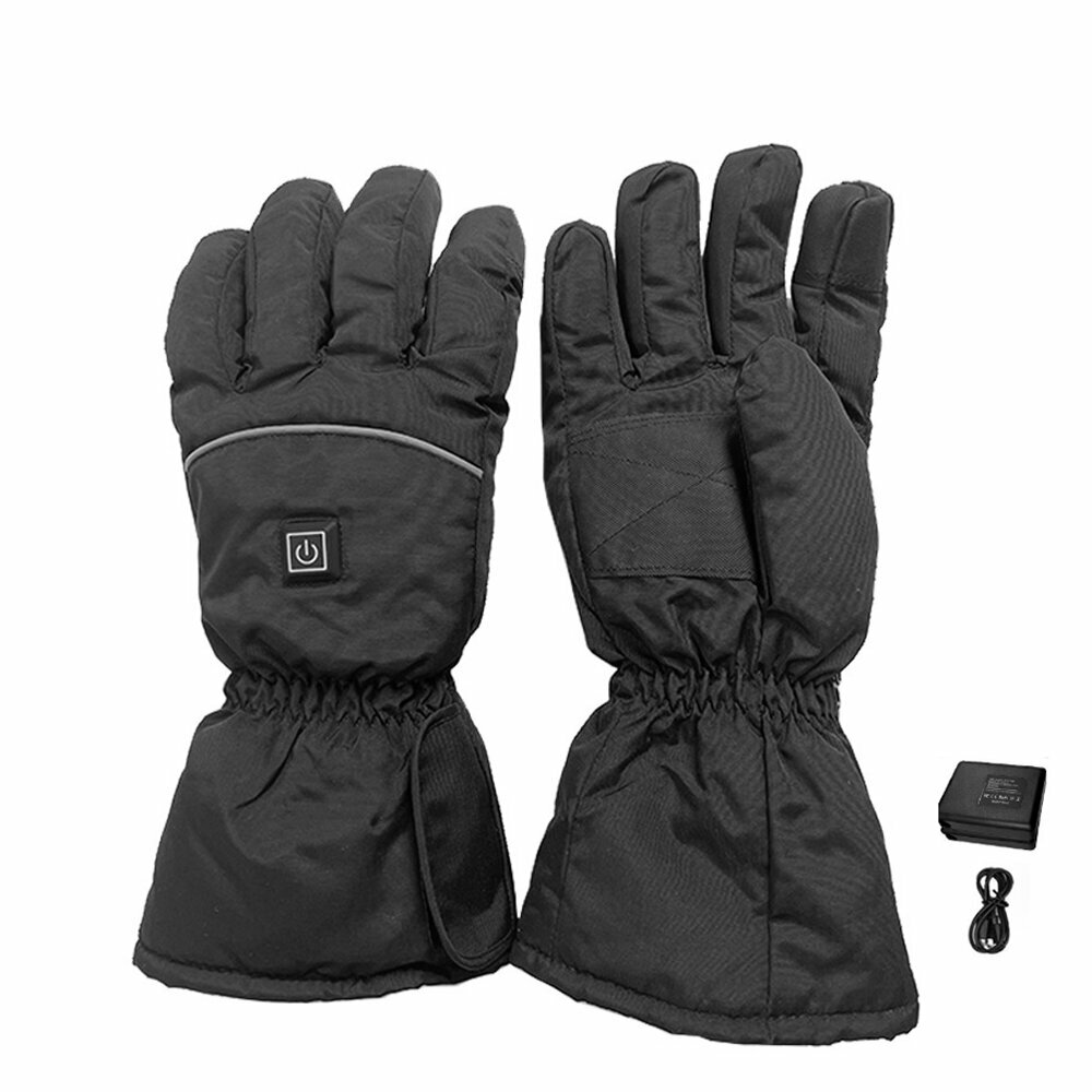 1 Pair Winter Hand Warmer Touching Screen Cycling Motorcycle Bicycle Gloves Electric Thermal Gloves ColdDay Camping Hiking Skiing Snowboarding Heated Gloves черный 40-45℃ 45-50℃ 50-55℃ 3 * AA battery 330 * 190 * 60mm 300g