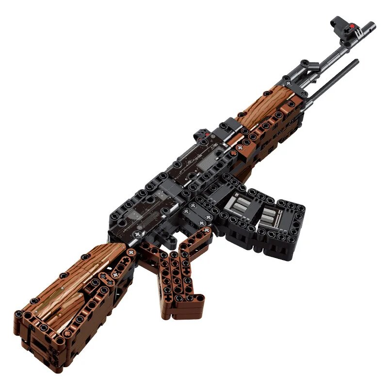 Пластиковый набор игрушечных автоматов AK47 M4A1 98k Rilfe 95