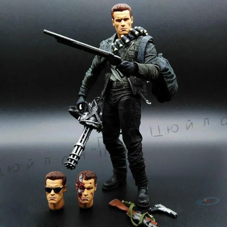 Терминатор фигурки / Терминатор Т-800 высота 18cm / тело можно регулировать