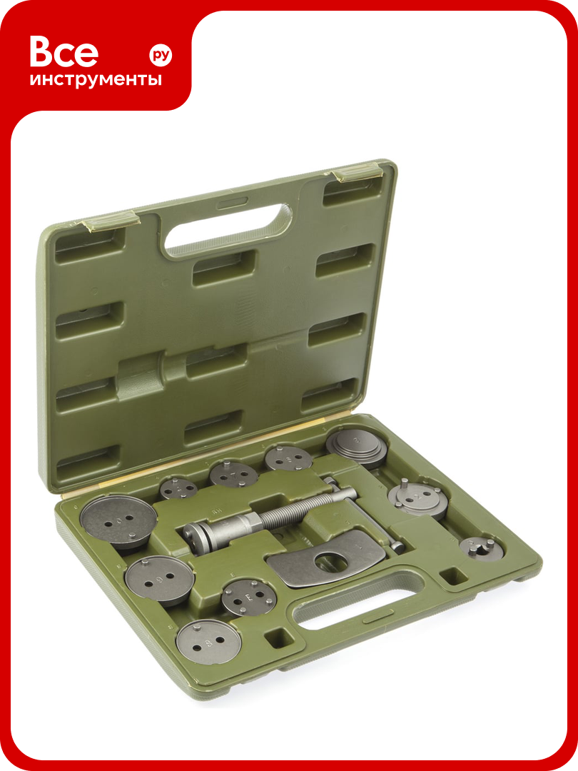 Набор, Дело, для утапливания поршней тормозного цилиндра Дело Техники 12 предметов 820012, хромванадиевой стали