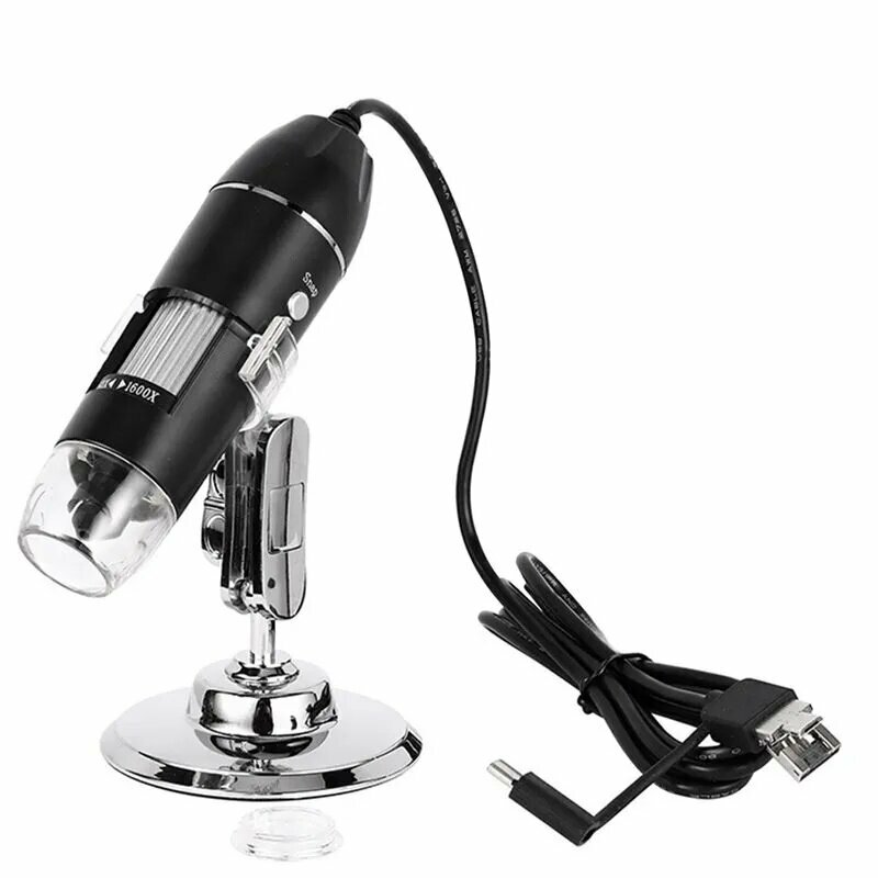 (CCWWIIG))Цифровой микроскоп USB 1600X, камера микроскопа с увеличением, совместимая окнами 7/8/10, портативный USB-микроскоп