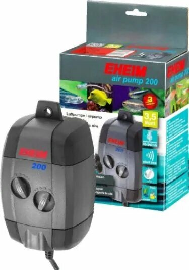 Компрессор AIR PUMP 200 (200л. ч) (двухканальный с трубкой и распылителем)