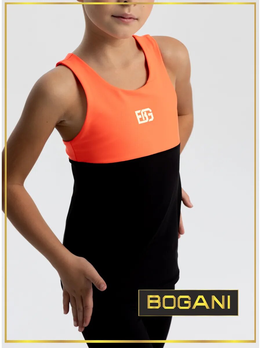 Майка спортивная Bogani Luxury Item, размер 146-152, оранжевый — фото 1