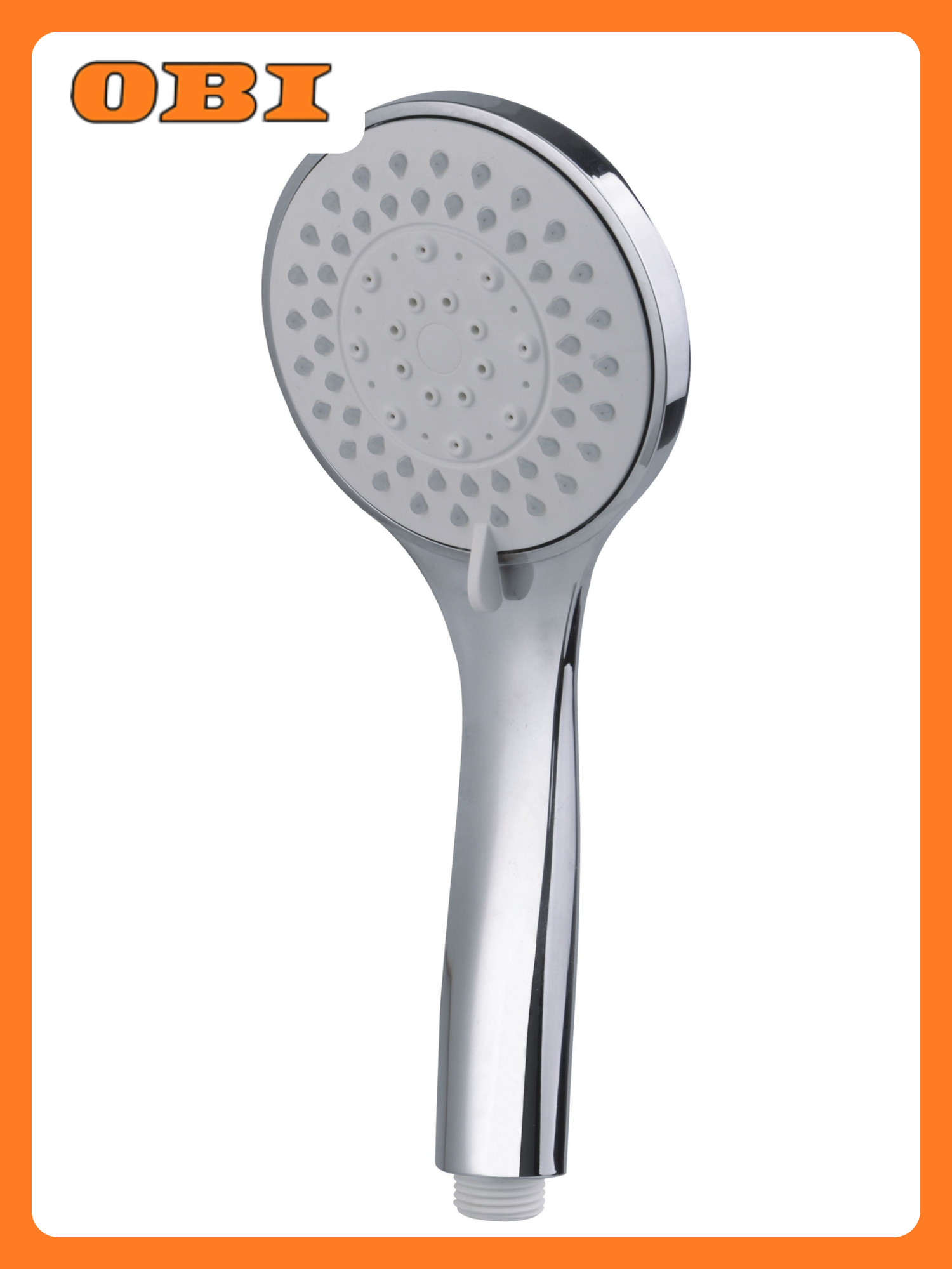 Лейка для душа массажная ARGO OLIVIA, 3-х функциональная, d 100 мм, хром/белый