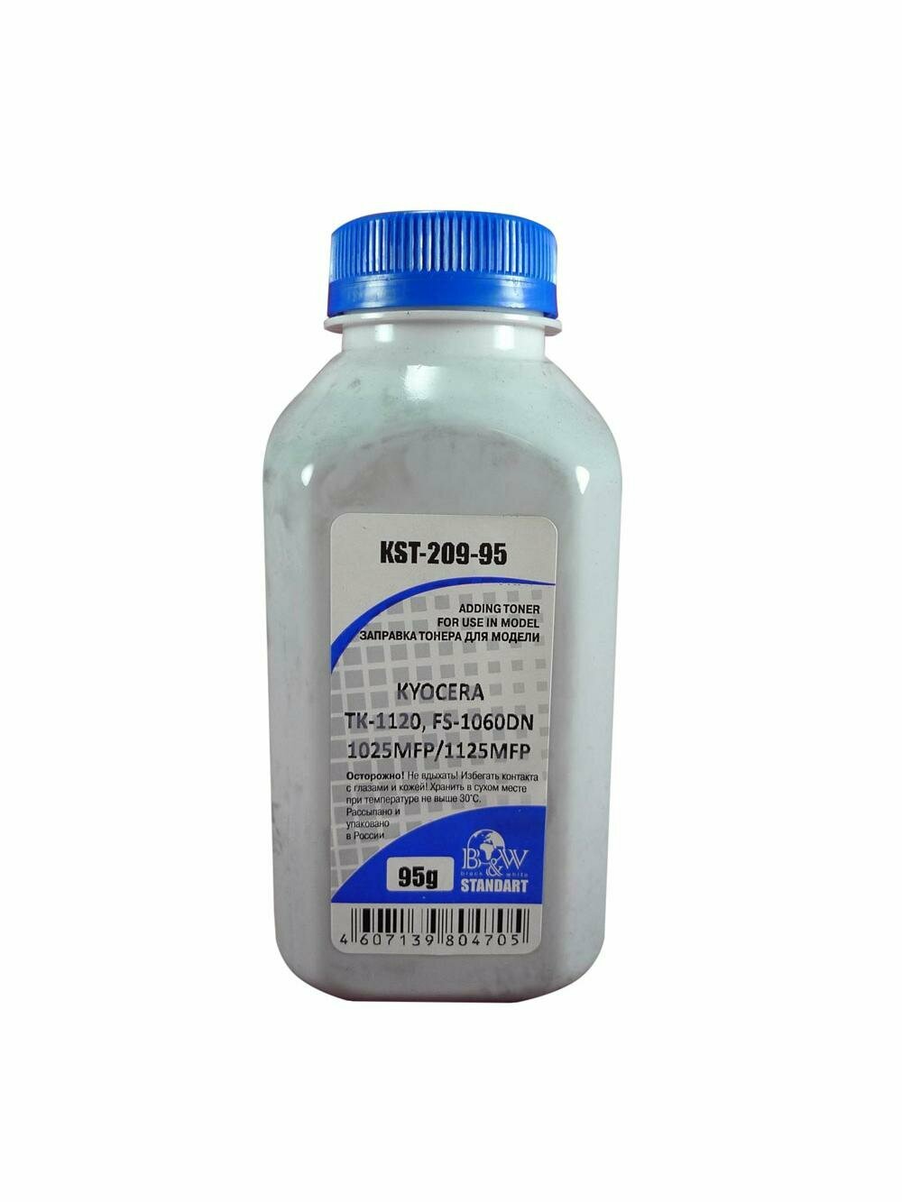 Тонер B&W для Kyocera TK-1120, FS-1060DN/1025MFP/1125MFP, 95 гр {KST-209-95}