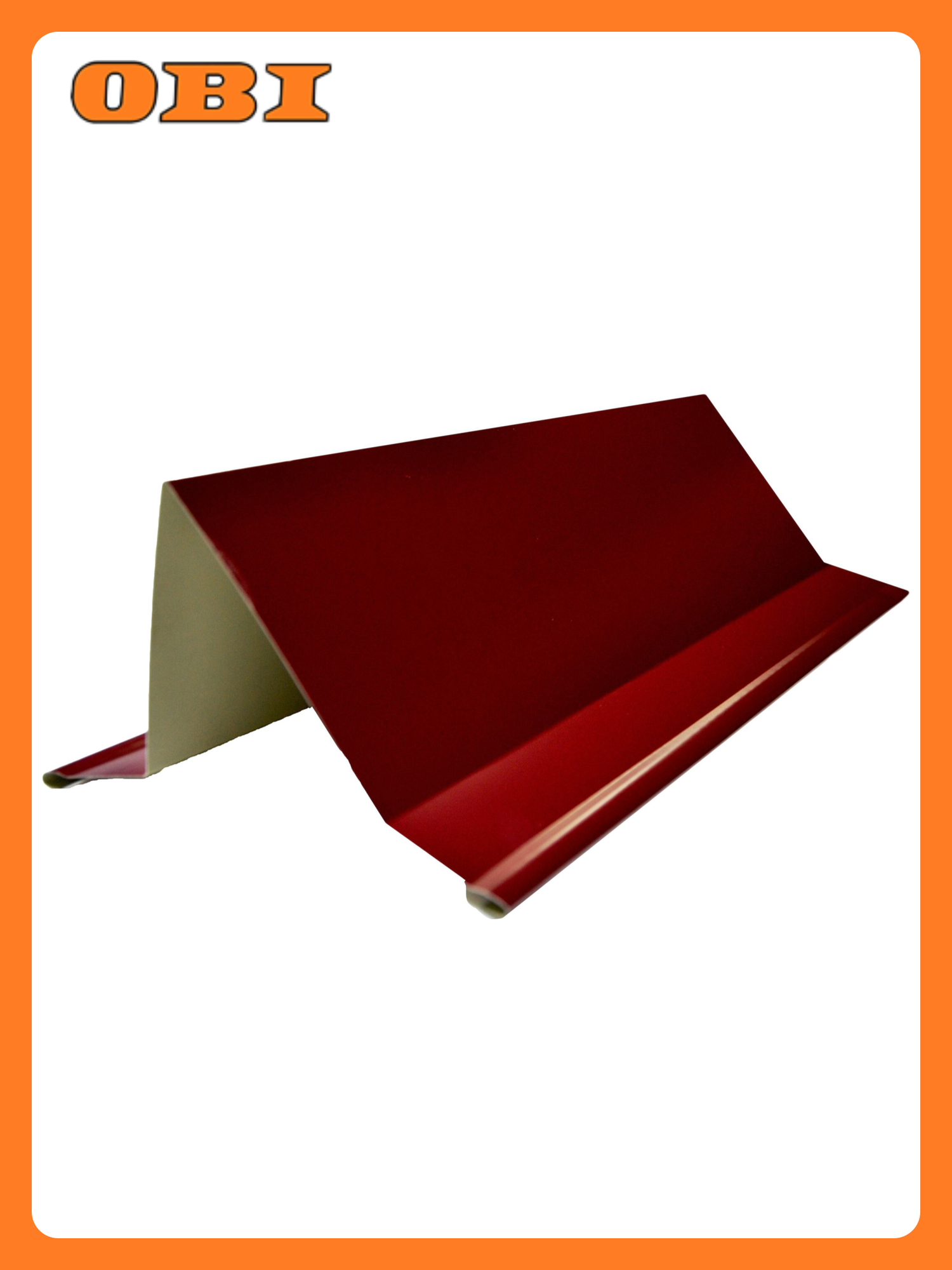 Снегозадержатель Таврос, уголковый, сталь, красный, 200 см x 9 см