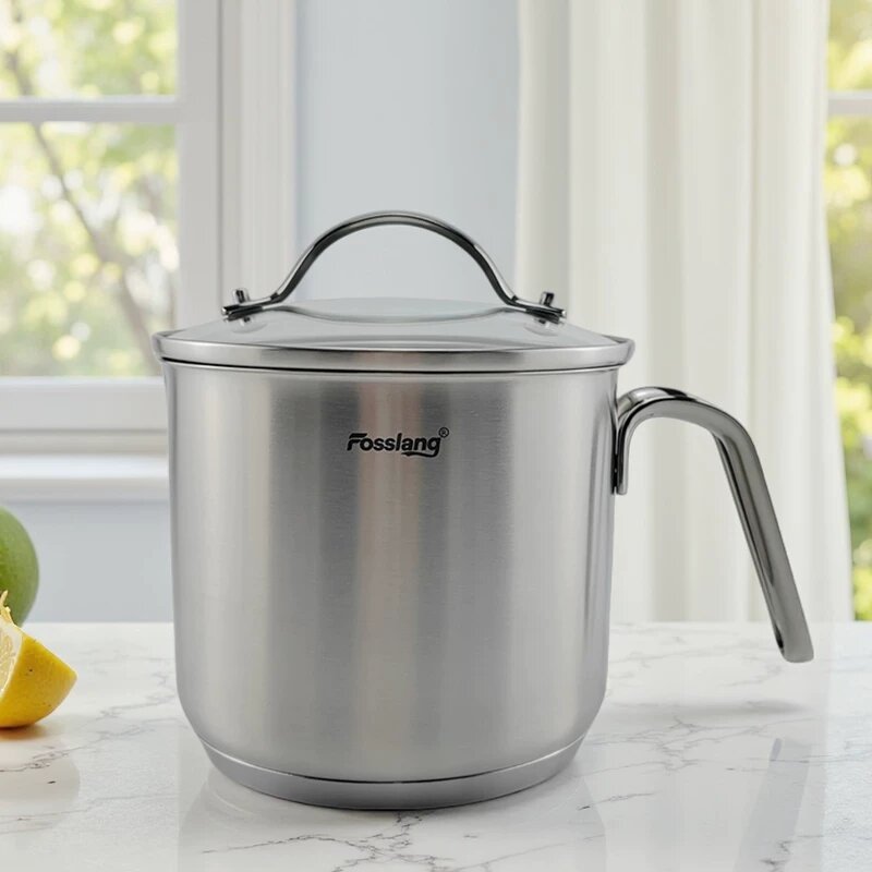 Fissler 14 см кастрюля из нержавеющей стали 18-10 с двойным дном для приготовления каши и чая